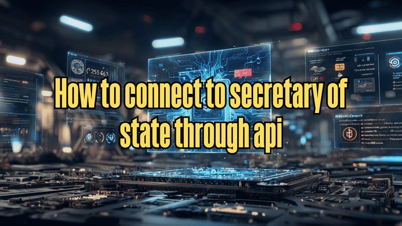 How to connect to secretary of state through api